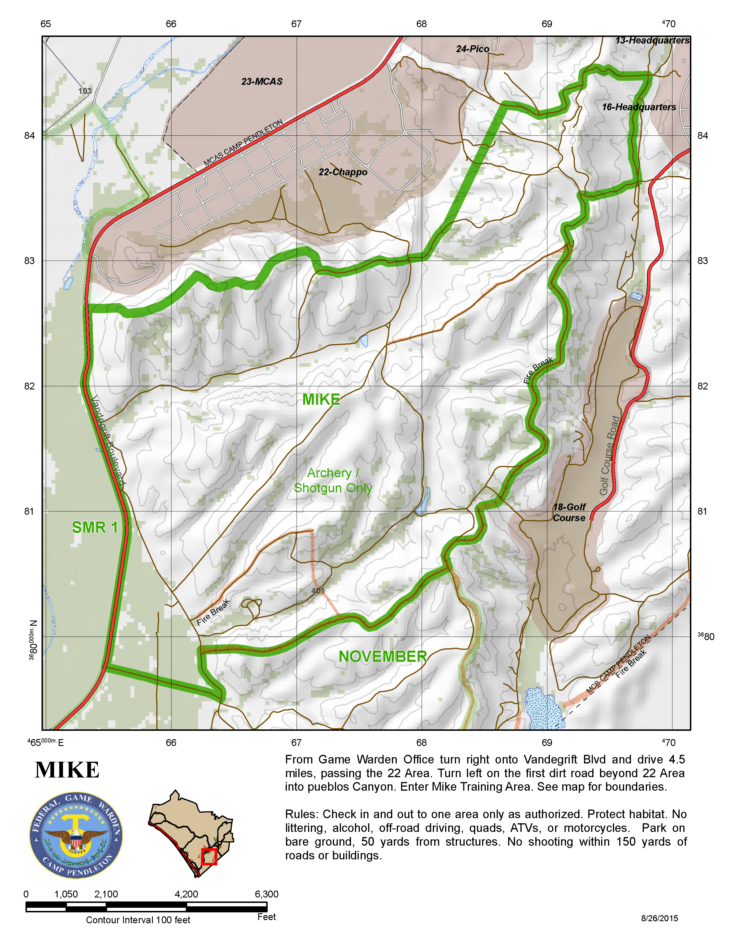 Maps - MCB Camp Pendleton - iSportsman